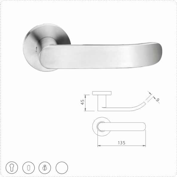 Euro Lever Handle LH8141 - Setgo