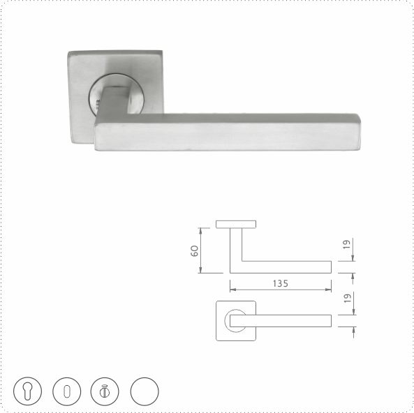 Euro Lever Handle LH8145 - Setgo