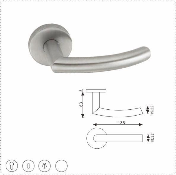 Euro Lever Handle LH8105 - Setgo