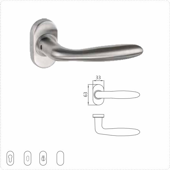 Euro Lever Handle LH8137-2 - Setgo